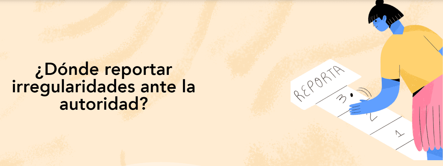 ¿Dónde reportar irregularidades al denunciar ante las autoridades?